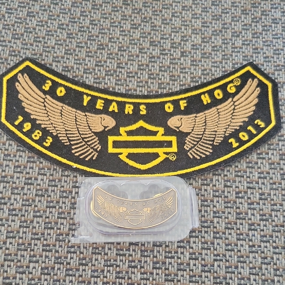 30 Years Of Hog Patch And Pin Set - Gem